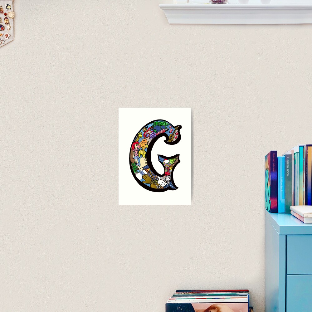 "Doodle Letter G" Art Print for Sale by missmann | Redbubble