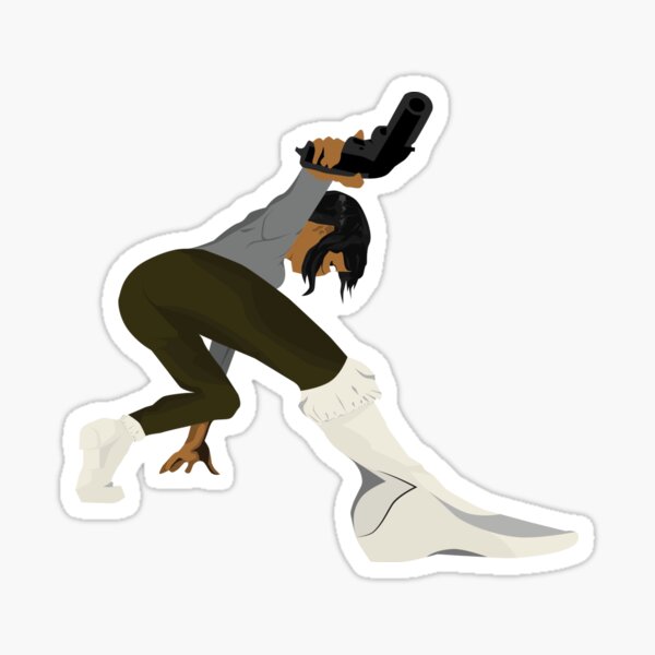 "Anime Girl With Gun" Sticker for Sale by TINASTORESHOPE | Redbubble