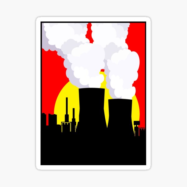 "Nuclear Reactor t-shirt" Sticker for Sale by CharcoalBonsai | Redbubble