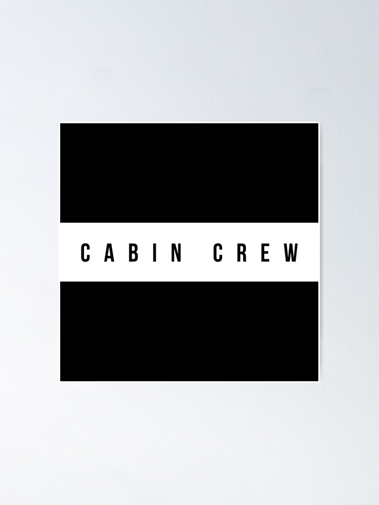 "Cabin Crew Label" Poster by jetmike | Redbubble