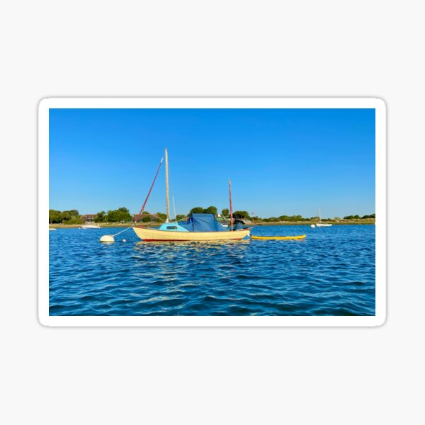 "Drascombe Longboat Cruiser " Sticker for Sale by RedBubbleBath | Redbubble