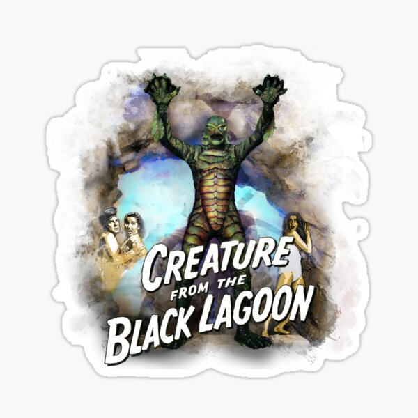 " Creature from the Black Lagoon" Sticker for Sale by JulioCampos ...