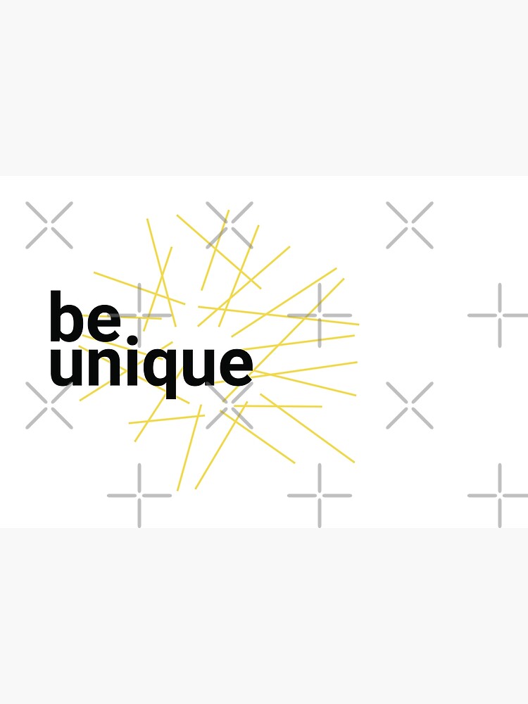 "Modern, simple urban graphic design of "Be Unique"" Poster for Sale by ...