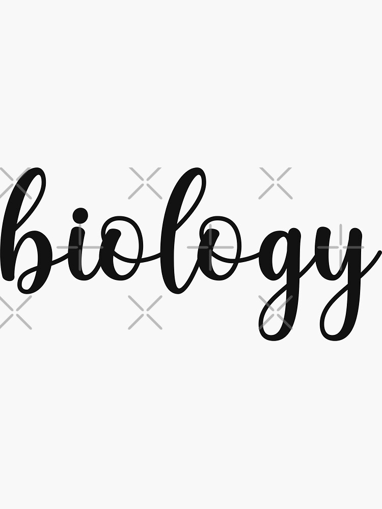 "biology label" Sticker for Sale by metanoid | Redbubble