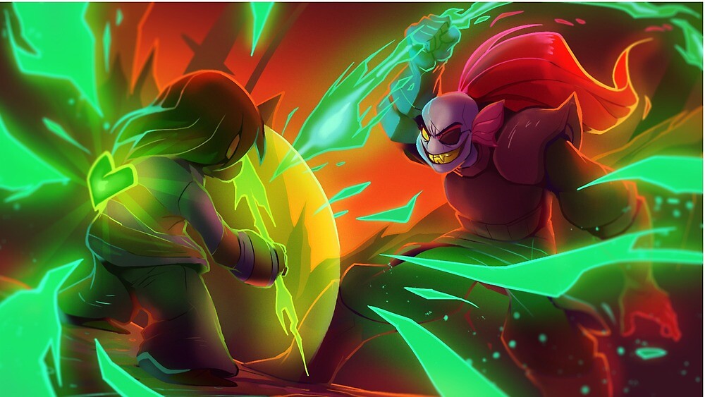 "Undyne Vs Frisk" by Narutoght | Redbubble