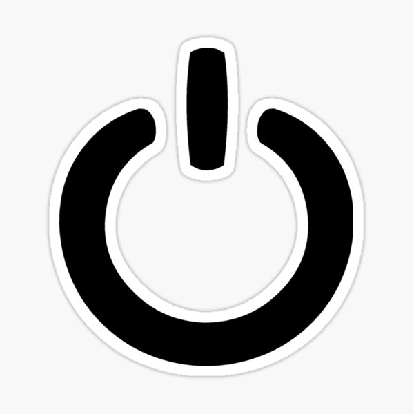 "Power Symbol" Sticker by sweetsixty | Redbubble