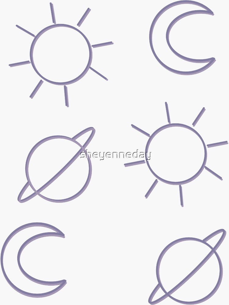 "Outer Space sticker pack" Sticker for Sale by sheyenneday | Redbubble