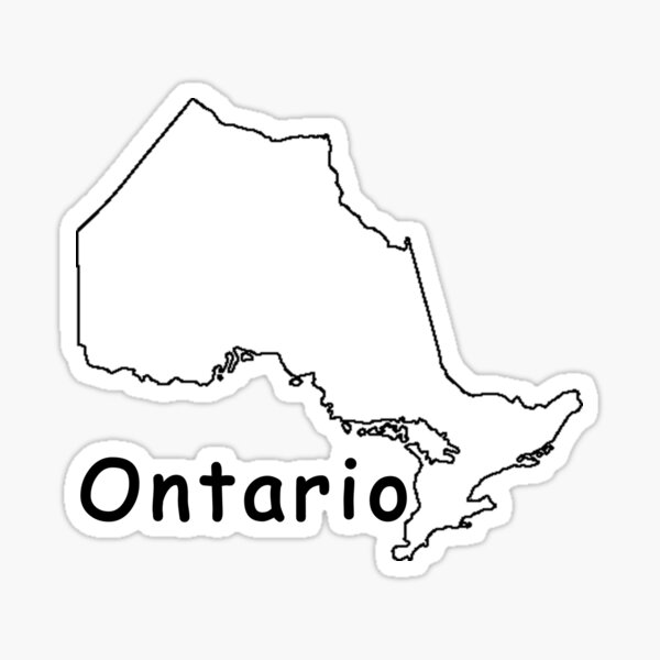 "ontario Province map" Sticker for Sale by rakuten | Redbubble