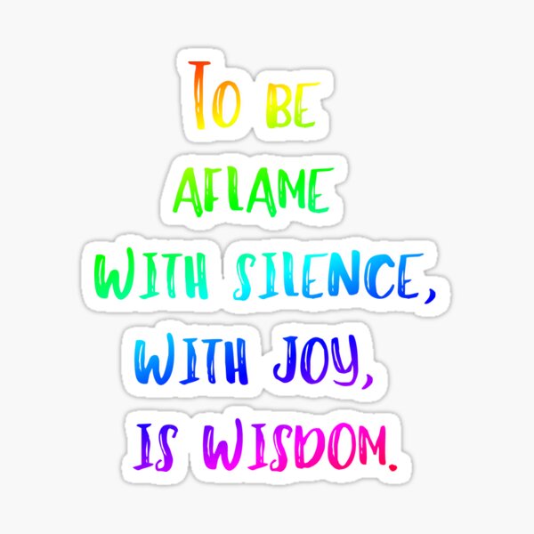 "Motivational Quote Rainbow Wave" Sticker by GloriousMess | Redbubble