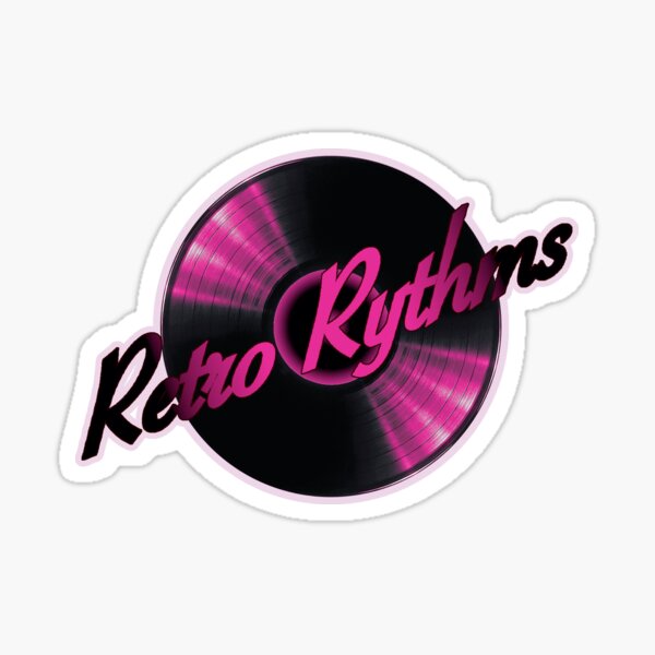 "Retro Rythms" Sticker for Sale by mintons-bad | Redbubble