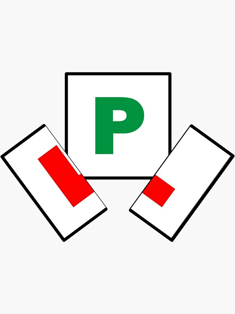 "Pass Plate (through Learner Plate)" Sticker by HaydSterland | Redbubble