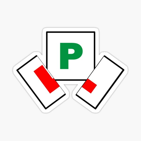 "Pass Plate (through Learner Plate)" Sticker by HaydSterland | Redbubble