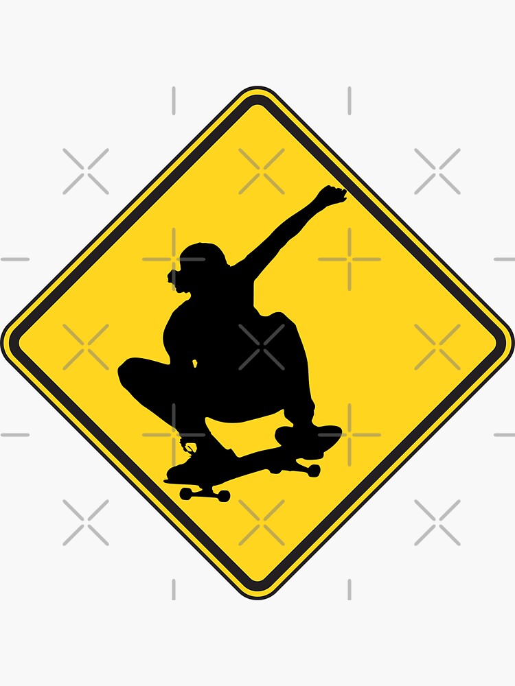 "Skateboard - Sign" Sticker for Sale by Imadovic | Redbubble