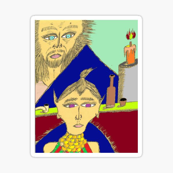 "forbidden love" Sticker by wormink | Redbubble