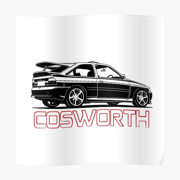 " Escort RS Cosworth (black)" Poster by Vitorooh | Redbubble