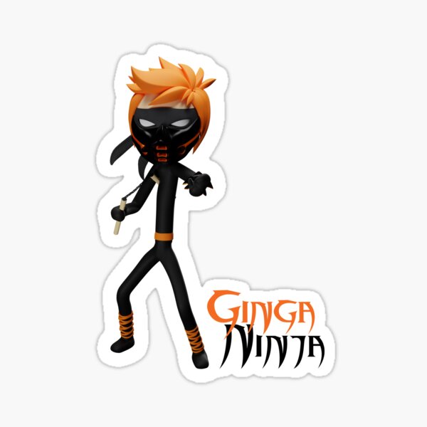 "Ginga Ninja Nunchuck" Sticker for Sale by GingaNinjaStore | Redbubble