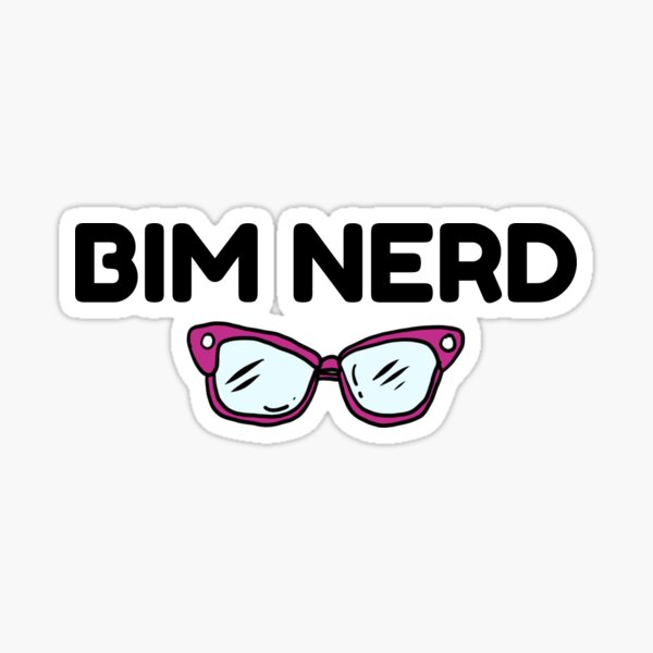 "BIM Nerd Pink- Building Information Modeling " Sticker for Sale by ...