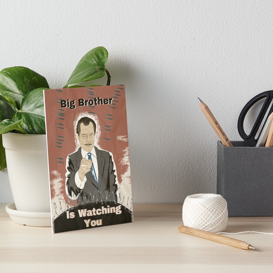 "Big Brother Propaganda Poster 1984" Art Board Print for Sale by ...