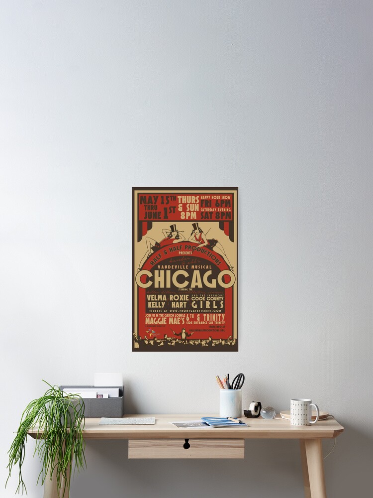 "Chicago Poster " Poster for Sale by Beryllium7 | Redbubble