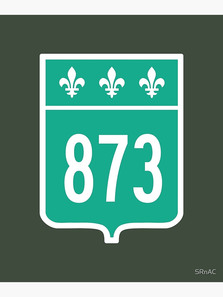 "Quebec Provincial Highway 873 (Area Code 873)" Poster for Sale by ...