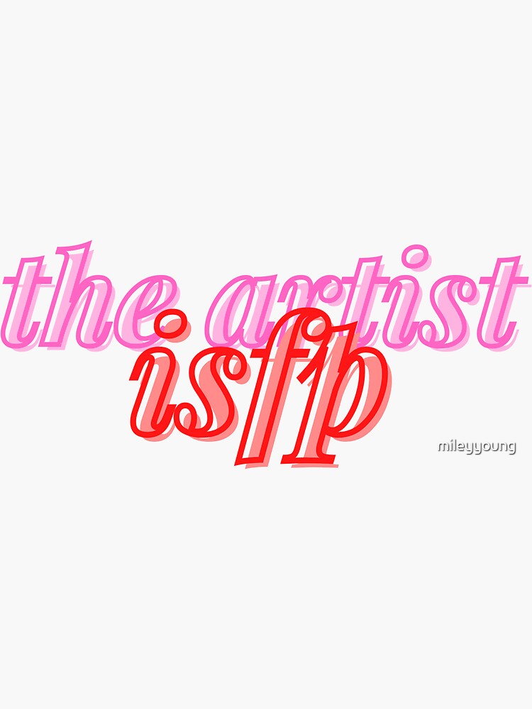 "isfp - the artist" Sticker for Sale by mileyyoung | Redbubble