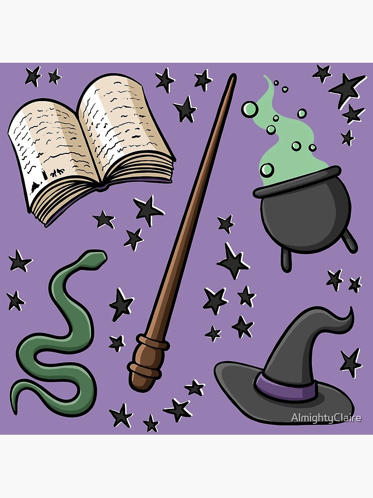 "Magic Wizard Star Pattern Digital Illustration" Poster by ...