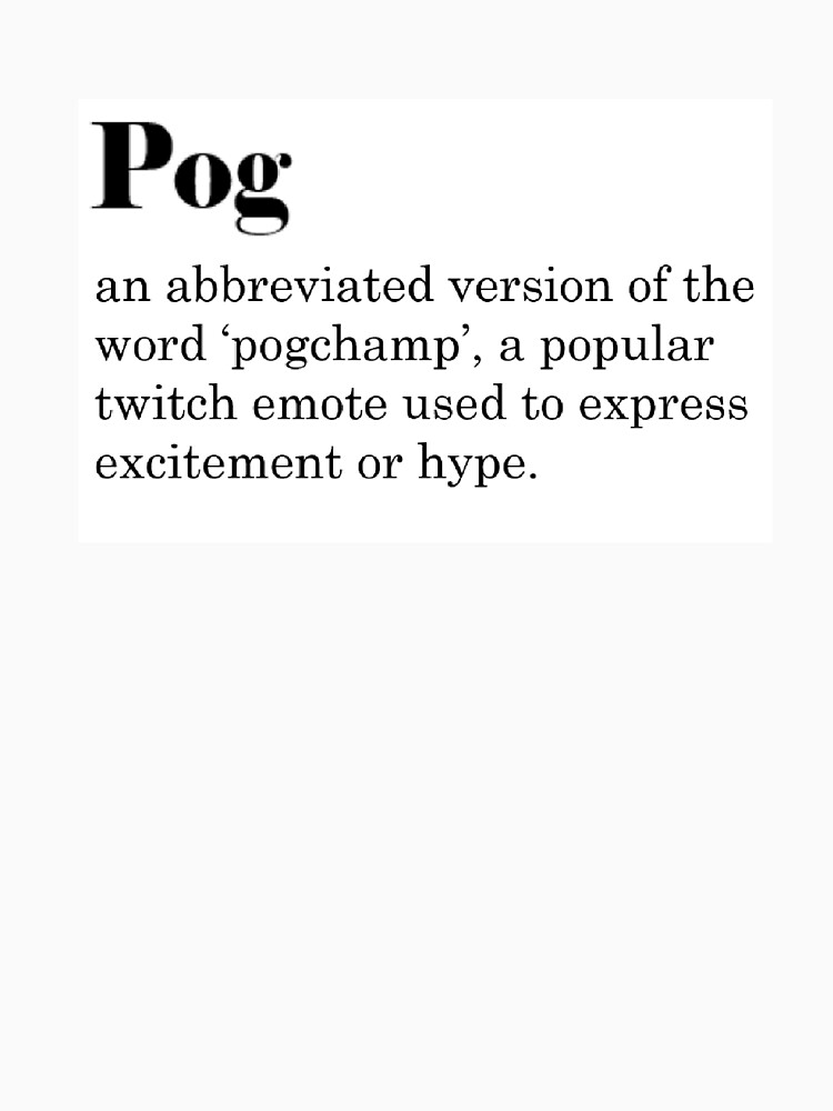 "Pog definition" T-shirt by Purple-Day | Redbubble