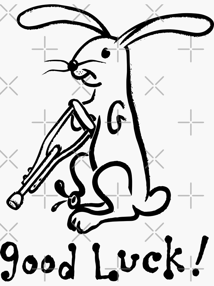 "Good Luck Rabbits Foot Luck charm " Sticker for Sale by BourbonMania ...