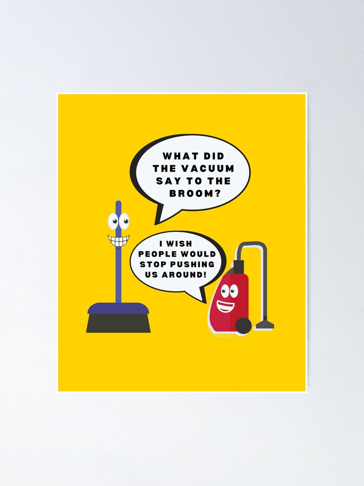 "Vacuum Joke Cleaning Lady Gift Housekeeping Humor" Poster for Sale by ...