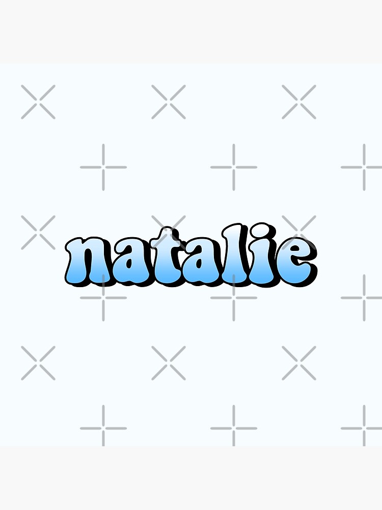 "aesthetic pastel blue gradient natalie name" Poster for Sale by ...