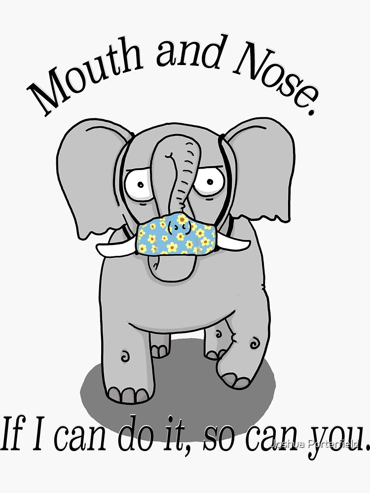 "Mouth and Nose!" Sticker for Sale by squoose | Redbubble