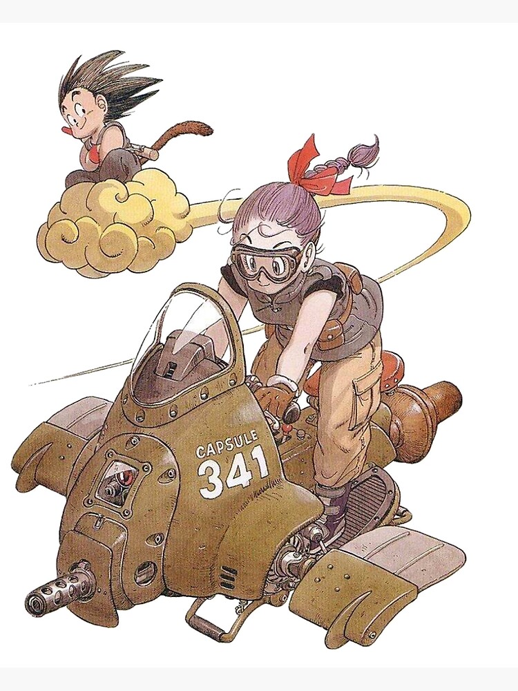 "Toriyama artwork / Goku and Bulma" Photographic Print by Geoffray ...