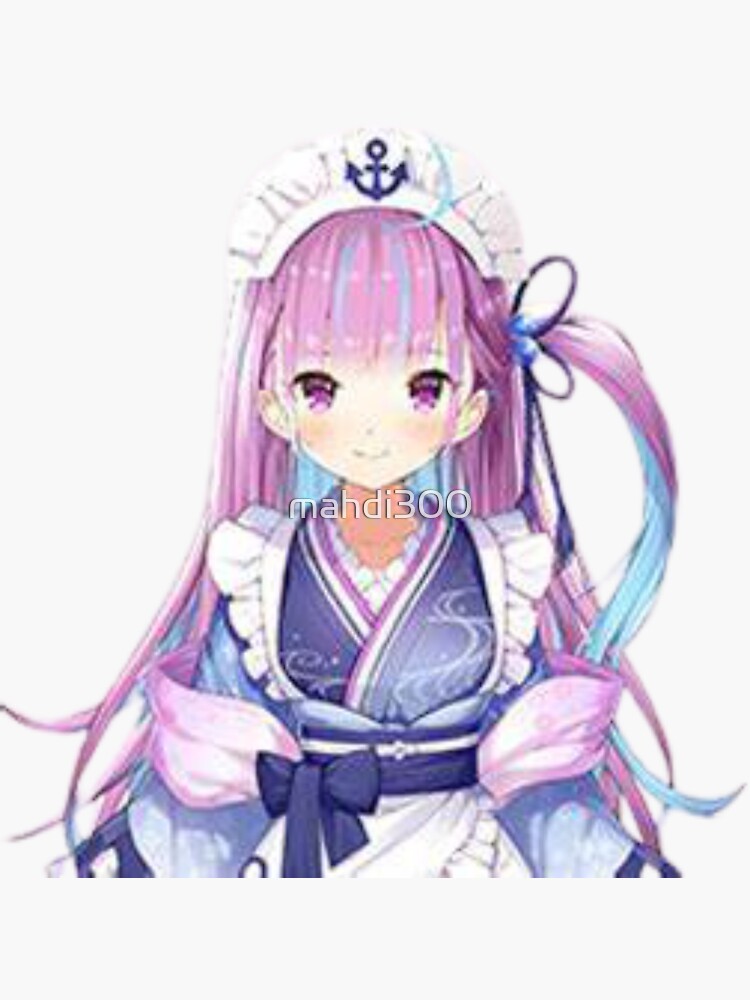 Pegatina «Minato Aqua vtuber» de mahdi300 | Redbubble