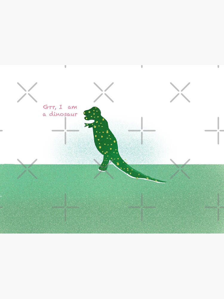 "Grr I am a dinosaur ? " Sticker for Sale by Creativebubble2 | Redbubble