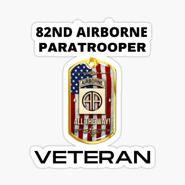 "82nd Airborne Division Veteran" Sticker for Sale by speedwaydaddy ...
