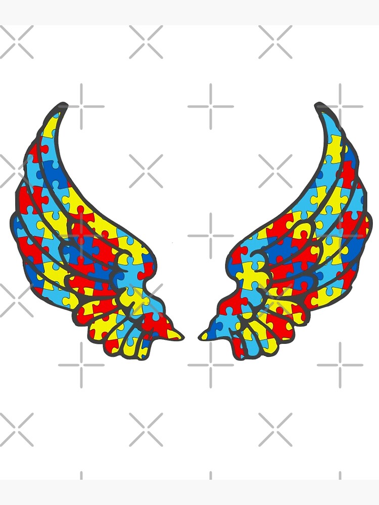 "Autism Angel Wings" Poster by AnJAutismWorld | Redbubble