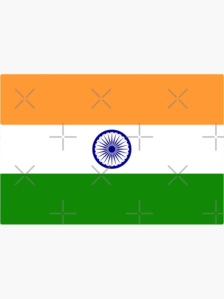 "India Flag Cool Jhanda Bhaarat Indian Flags" Sticker for Sale by ...