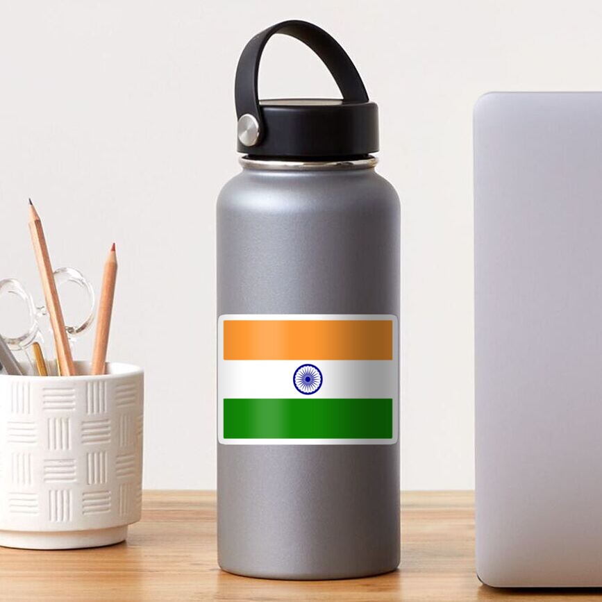 "India Flag Cool Jhanda Bhaarat Indian Flags" Sticker for Sale by ...