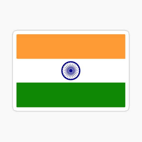 "India Flag Cool Jhanda Bhaarat Indian Flags" Sticker for Sale by ...