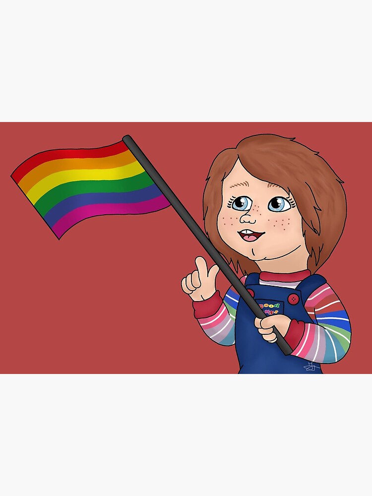 "Chucky Good Guys LGBT Pride Horror Fanart" Art Board Print by ...