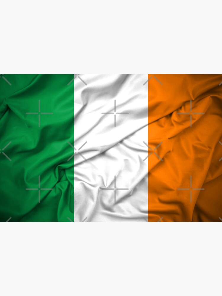 "Irish Flag Face Mask Design - Detailed Silk Texture" Sticker for Sale ...