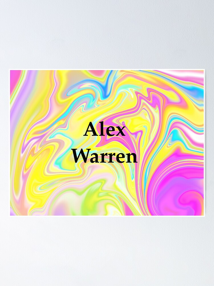"alex warren" Poster for Sale by SarinaGounden | Redbubble