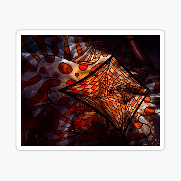 "Cosmic Abstract Vortex" Sticker by LambSandwich | Redbubble