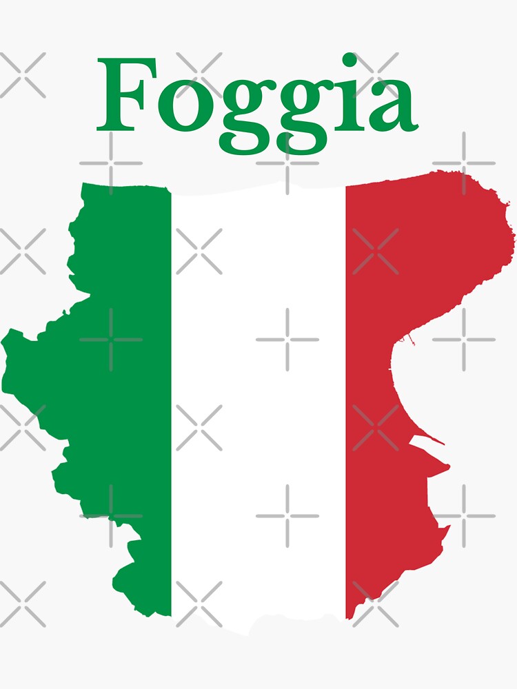 "Province of Foggia Map, Italian Province." Sticker for Sale by ...