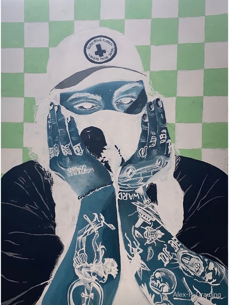 "Ruby Da Cherry Inverted Painting" Sticker for Sale by Alex-Is-Drawing ...