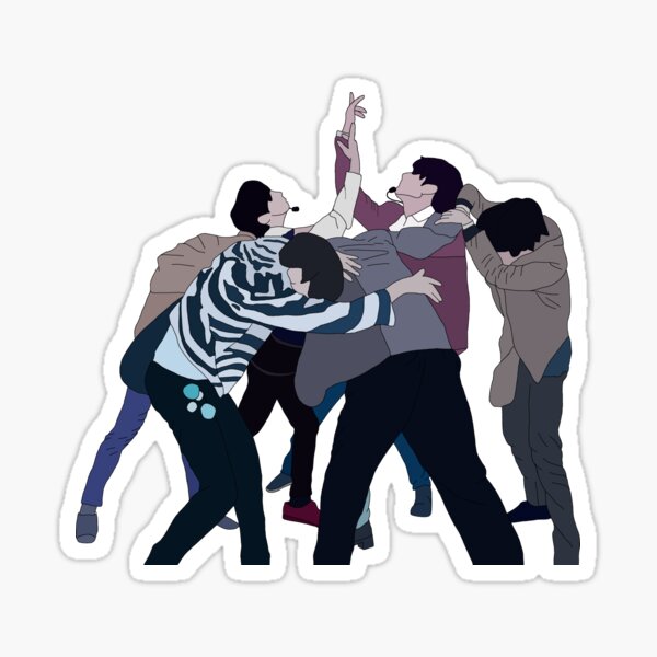 "Bangtan Fake love performance" Sticker for Sale by NoonaStudio | Redbubble