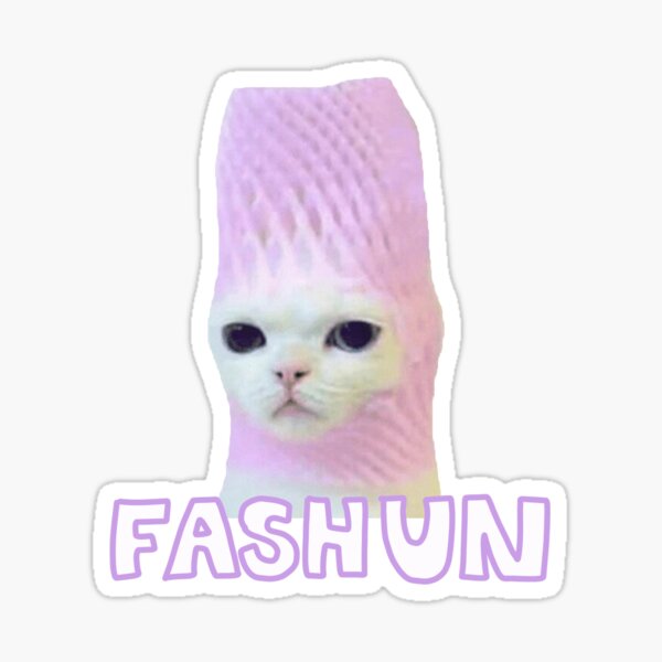"Fashun Meme" Sticker for Sale by CurbsideDeli | Redbubble