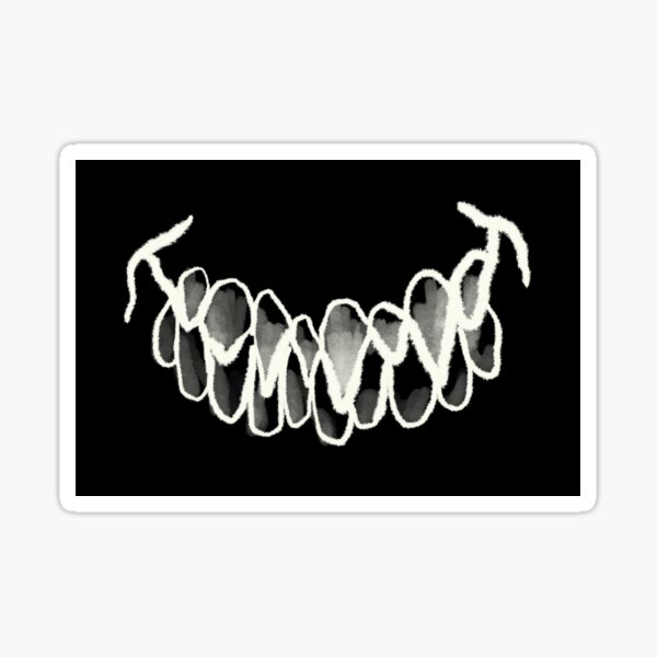 "Creepy smile" Sticker for Sale by Extreme-Fantasy | Redbubble