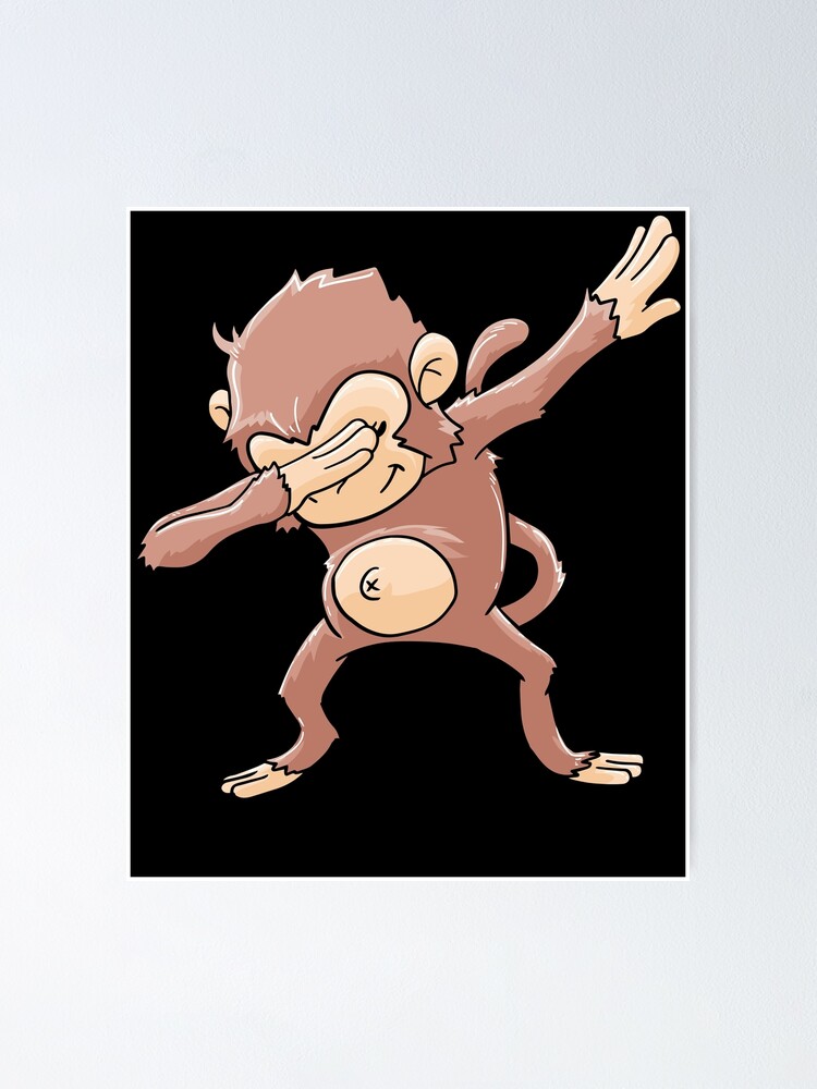 Póster «Monkey Dabbing» de 4tomic | Redbubble