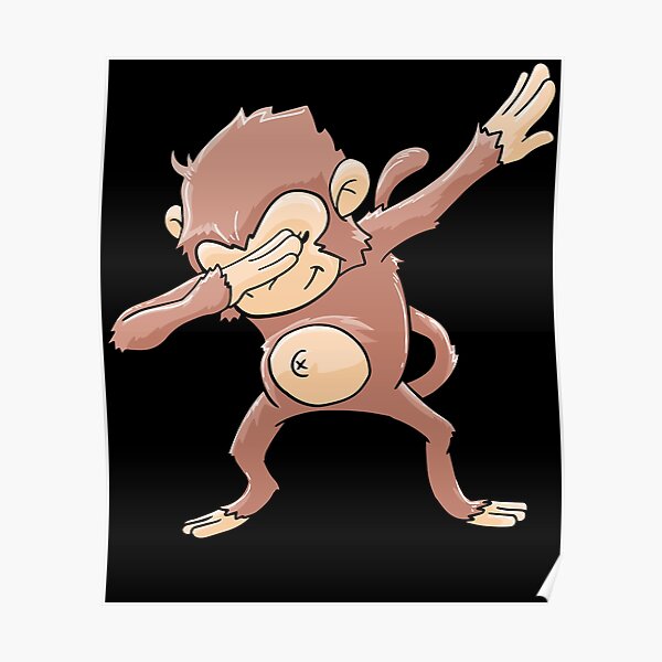 Póster «Monkey Dabbing» de 4tomic | Redbubble